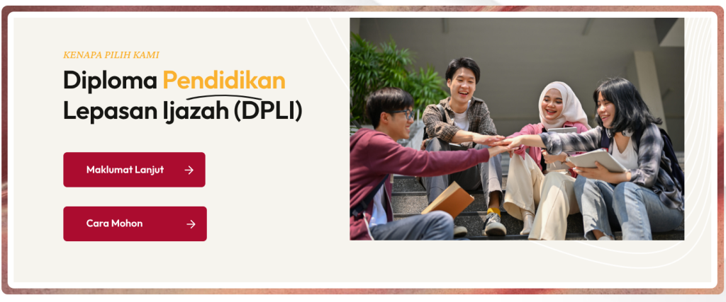 DPLI UKM 2025/2026: Permohonan, Syarat & Bidang Ditawarkan